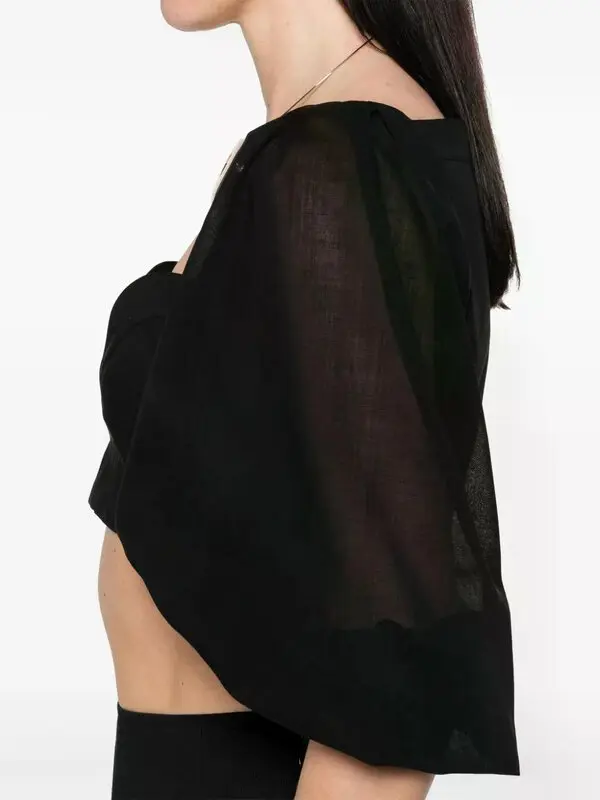 Philosophy Di Lorenzo Serafini Voile Cropped Top
