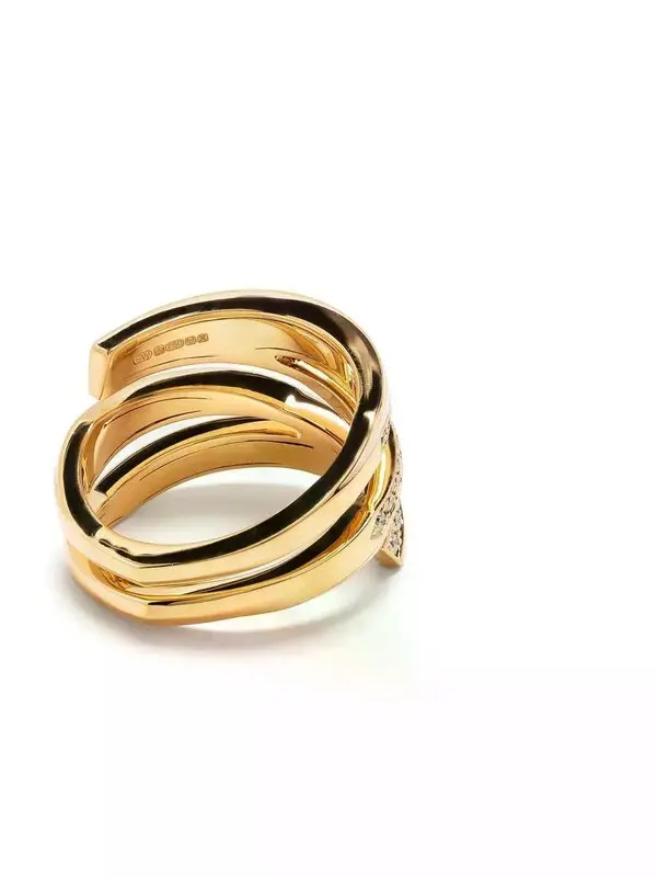 Stephen Webster 18kt Yellow Vertigo Infinity Diamond Ring