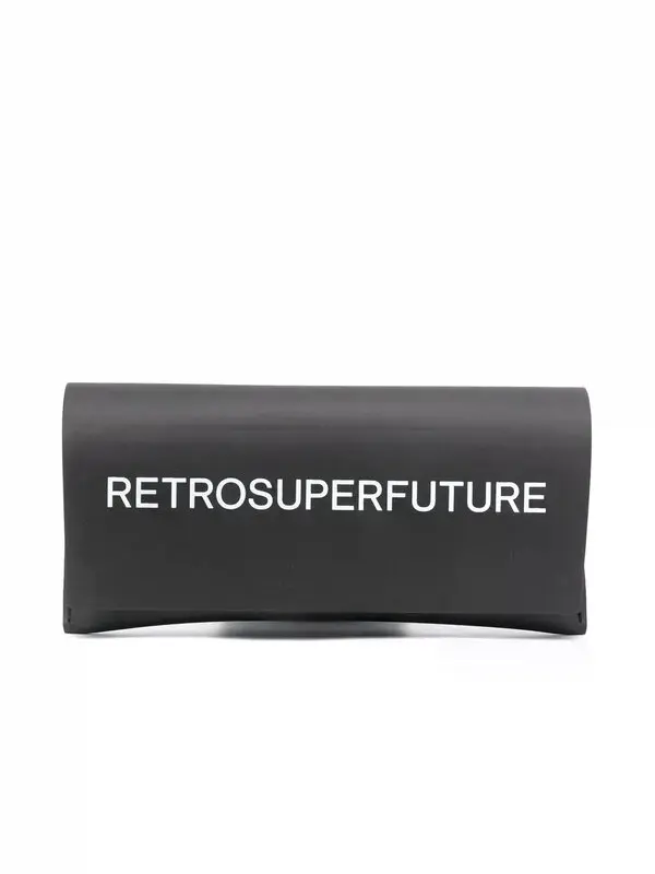 RETROSUPERFUTURE Zenya Geometric Sunglasses - Black