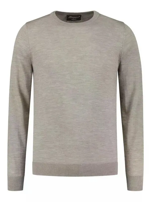 DORIANI CASHMERE Crew Neck Long Sleeve Sweater - Neutrals
