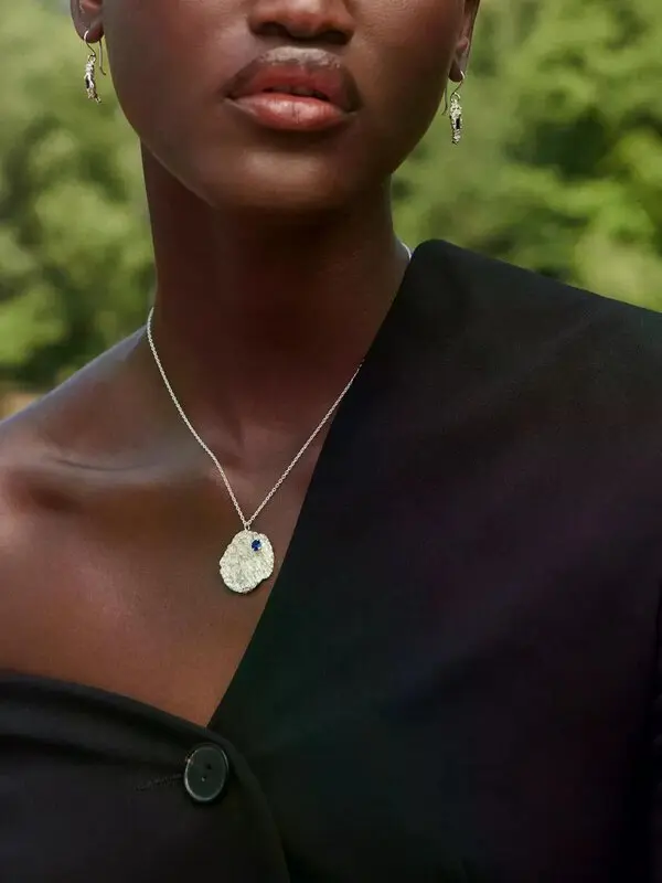 LOVENESS LEE Maitaka Necklace With Sapphire Pendant