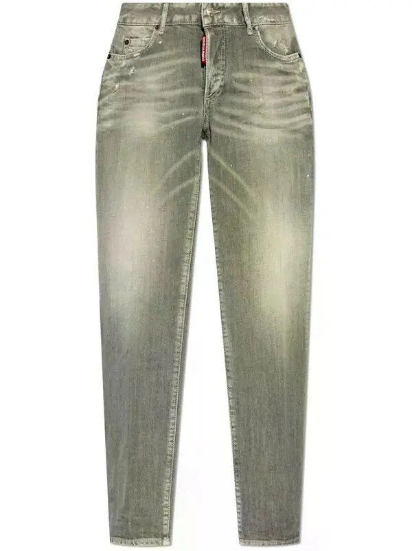 Dsquared2 Cotton Blend Jeans - Grey