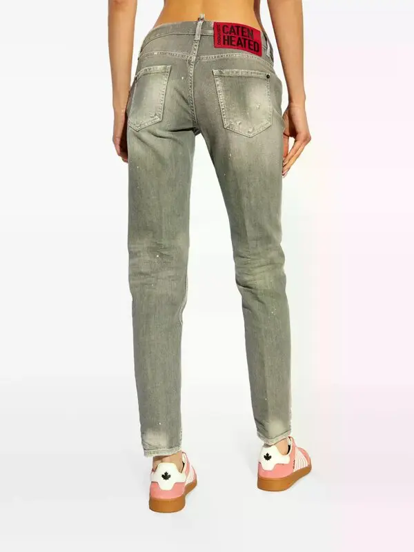 Dsquared2 Cotton Blend Jeans - Grey