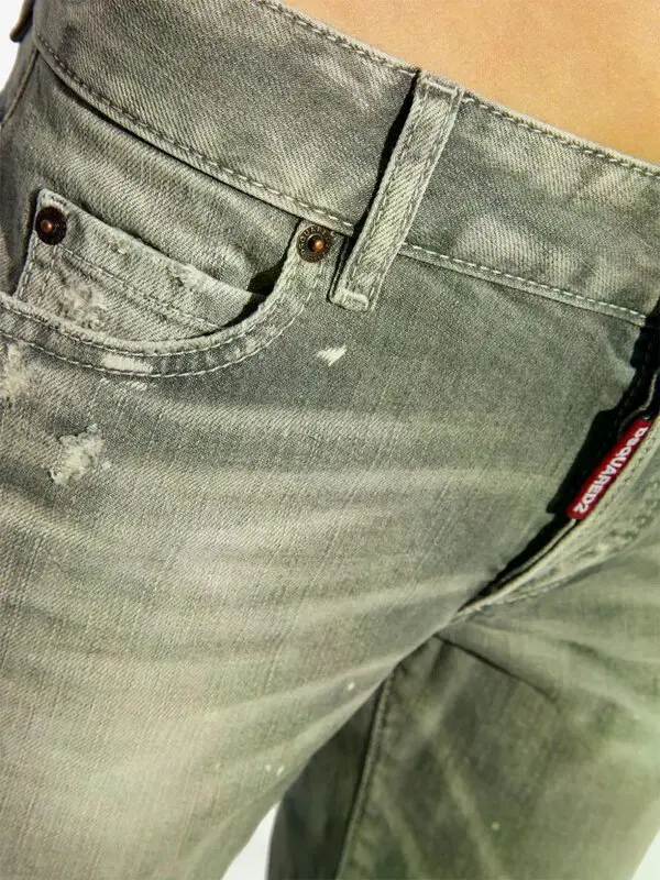 Dsquared2 Cotton Blend Jeans - Grey