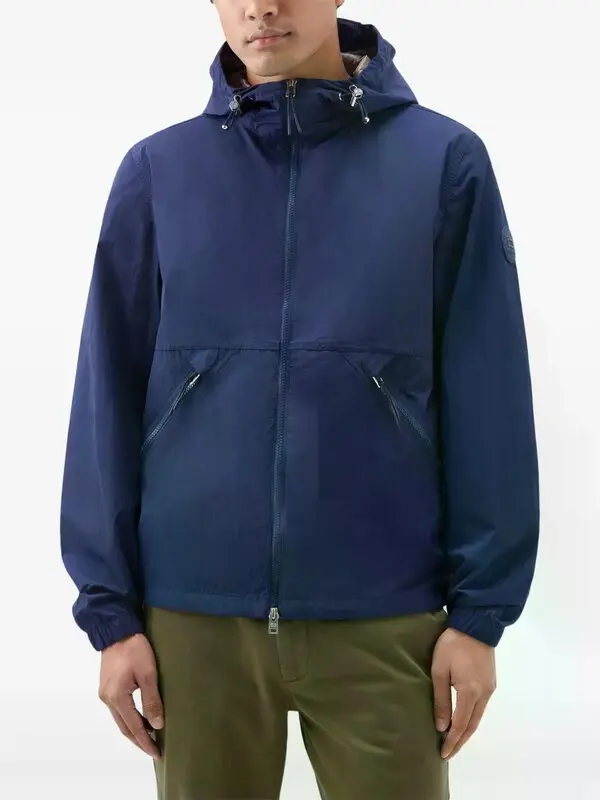 Woolrich Crinkle Hooded Windbreaker