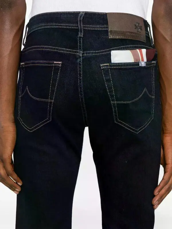 Jacob Cohen Logo-patch Jeans - Blue
