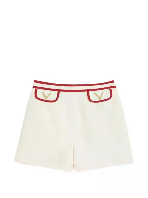 Valentino Garavani Crepe Couture Shorts - Neutrals
