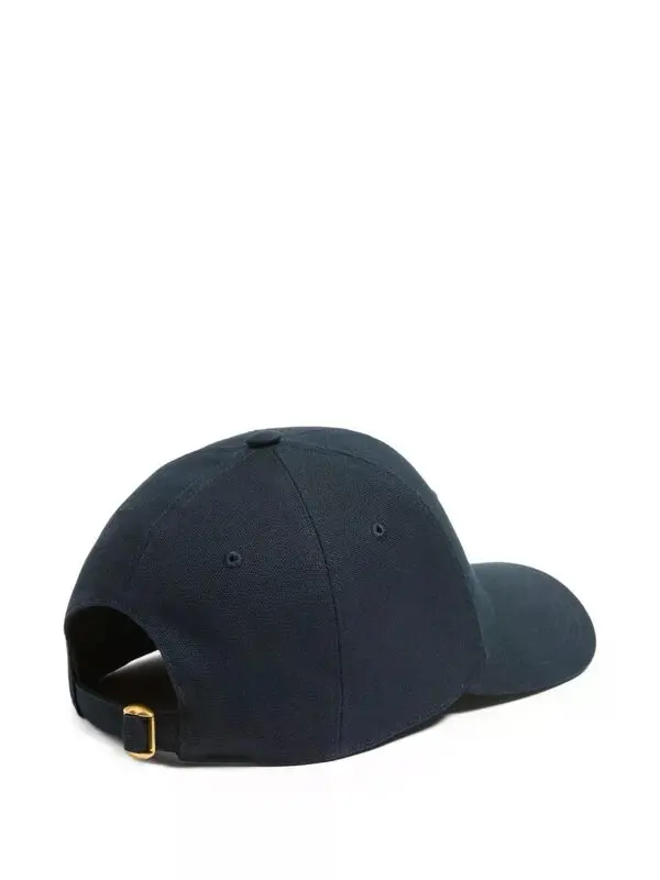 Valentino Garavani Cotton Baseball Cap With Embroidery - Blue