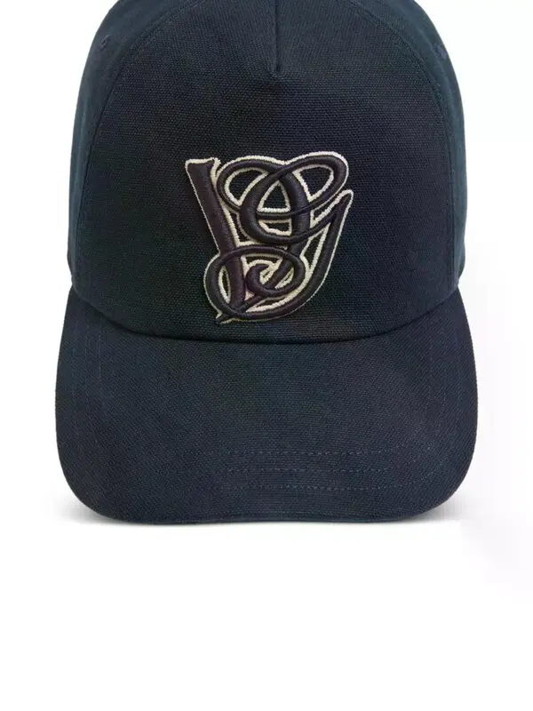 Valentino Garavani Cotton Baseball Cap With Embroidery - Blue