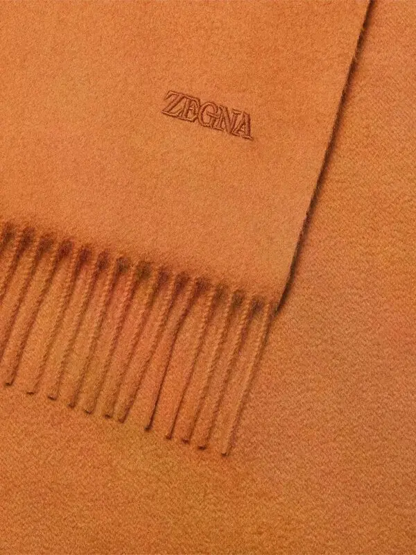 Zegna Oasi Cashmere Scarf - Orange