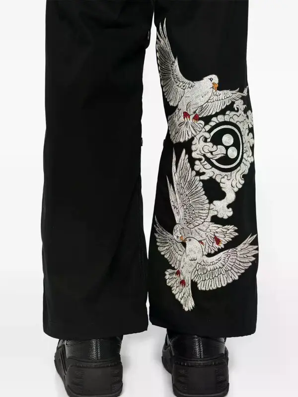 MAHARISHI Embroidered Straight-leg Trousers