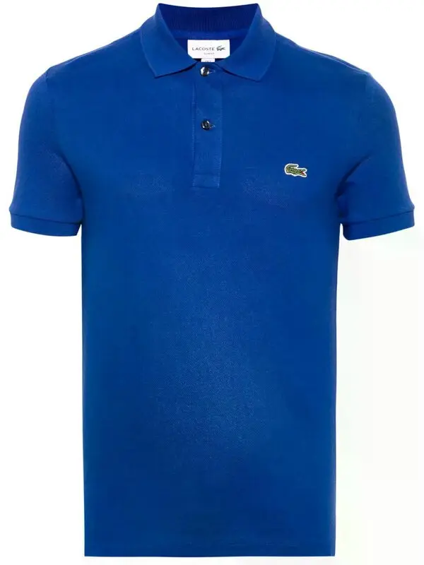 Lacoste Logo-patch Cotton Polo Shirt - Blue