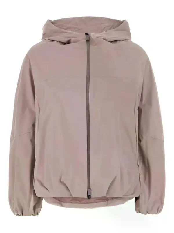 Herno Hooded Zip-up Jacket - Pink