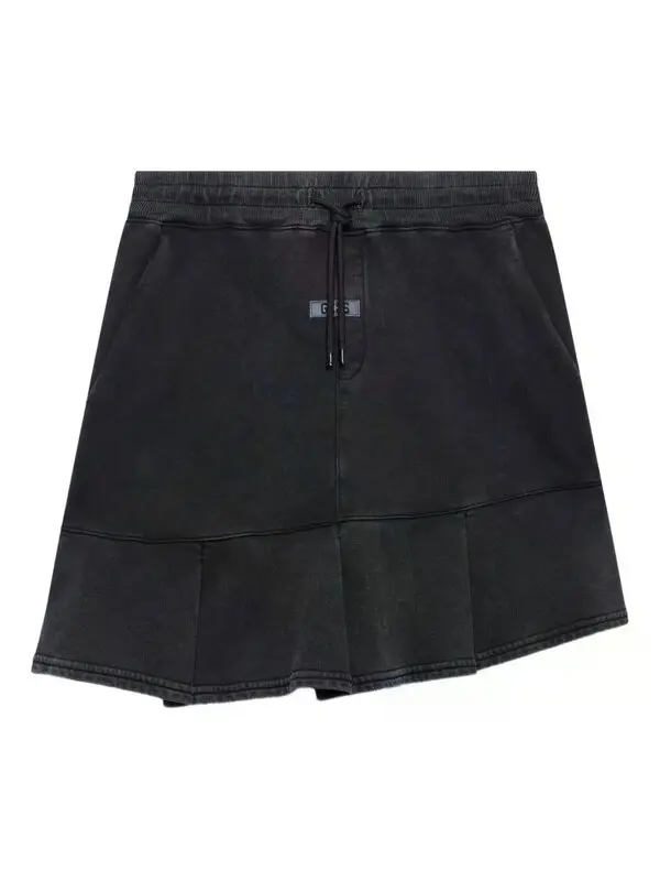 Gcds Stone-washed Track Skirt