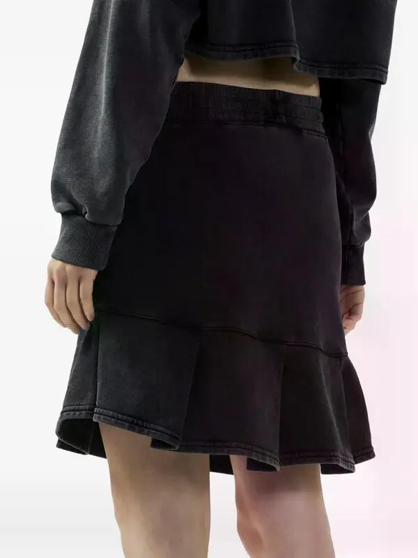 Gcds Stone-washed Track Skirt