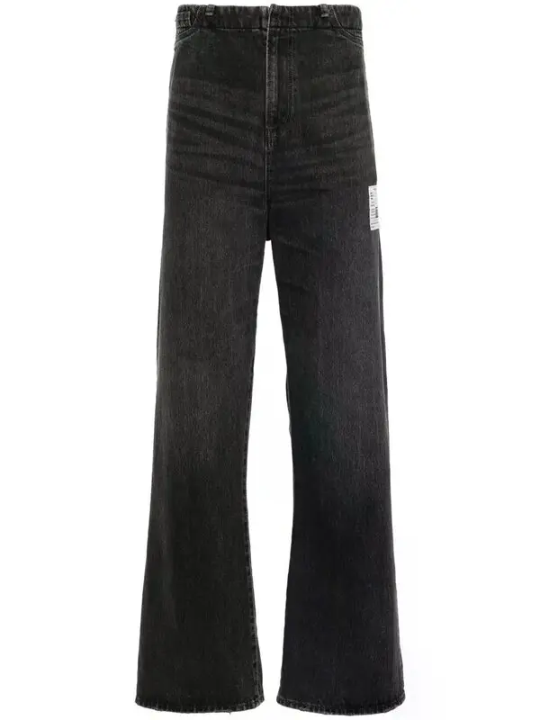 Mihara Yasuhiro Wide Leg Jeans - Grey
