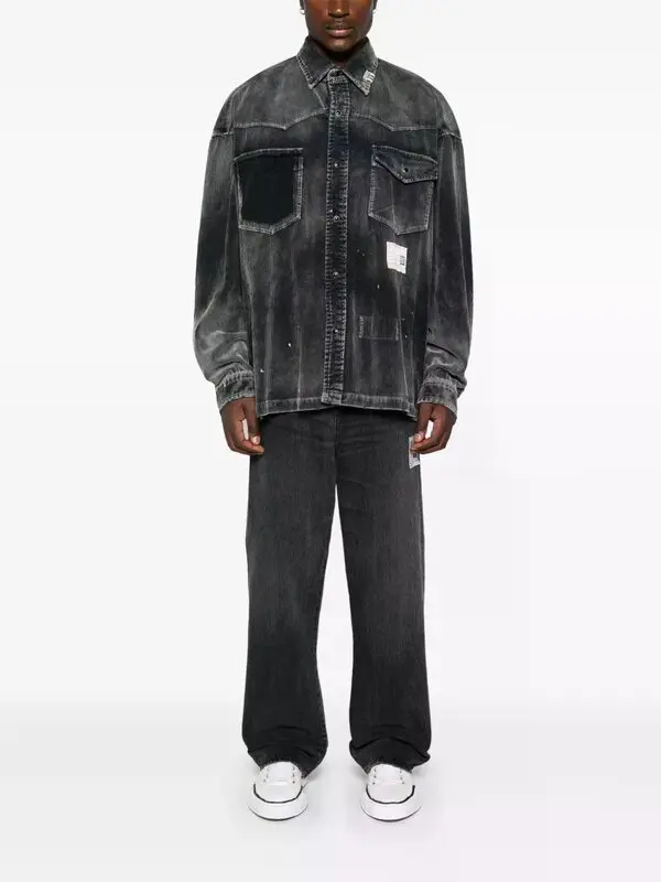 Mihara Yasuhiro Wide Leg Jeans - Grey