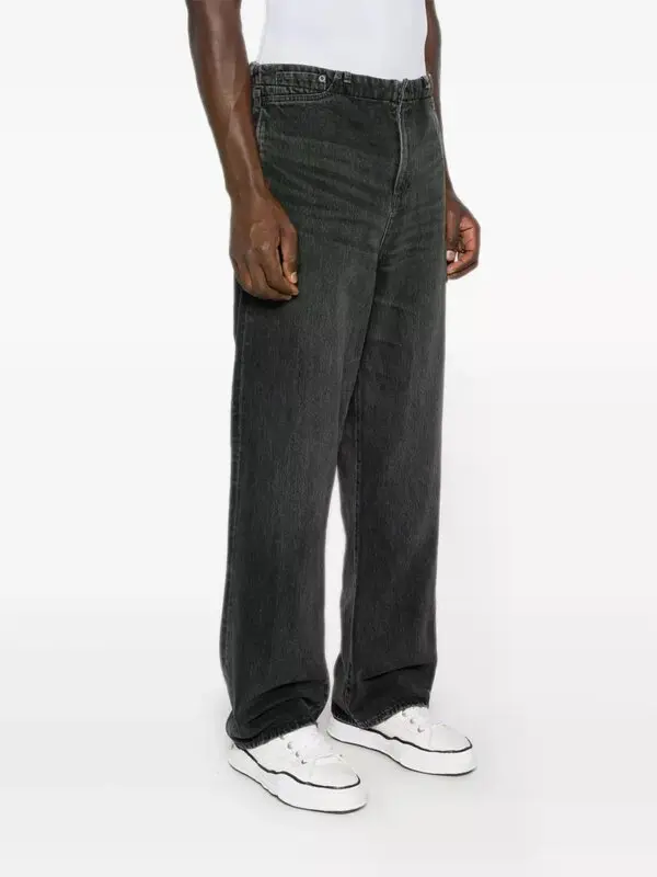 Mihara Yasuhiro Wide Leg Jeans - Grey