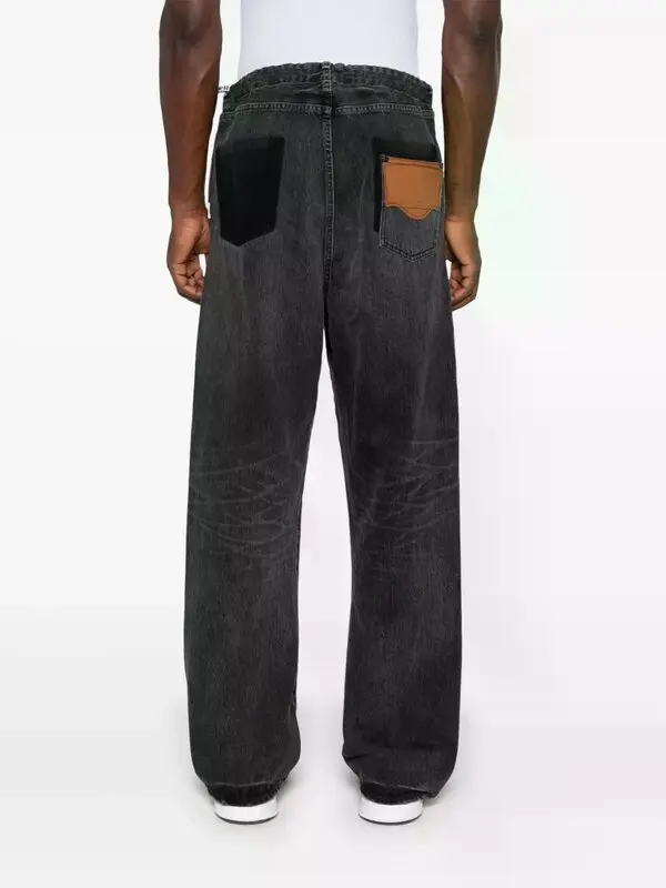 Mihara Yasuhiro Wide Leg Jeans - Grey