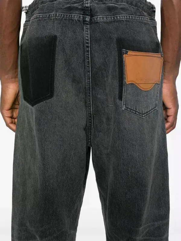 Mihara Yasuhiro Wide Leg Jeans - Grey