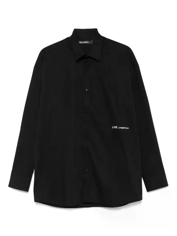 Karl Lagerfeld Logo-appliqué Shirt
