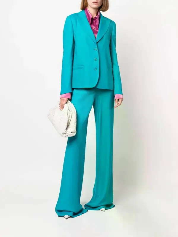 Alberta Ferretti High-waisted Flared Trousers