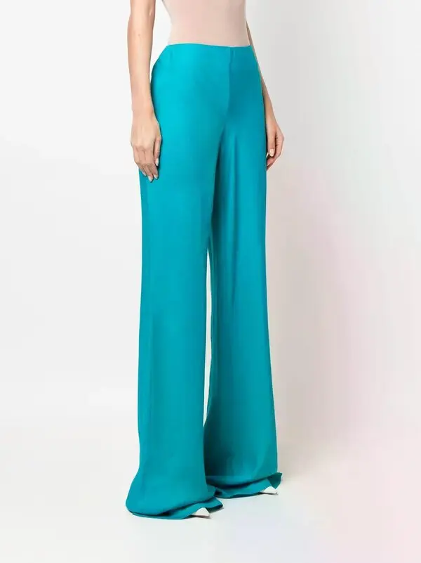 Alberta Ferretti High-waisted Flared Trousers