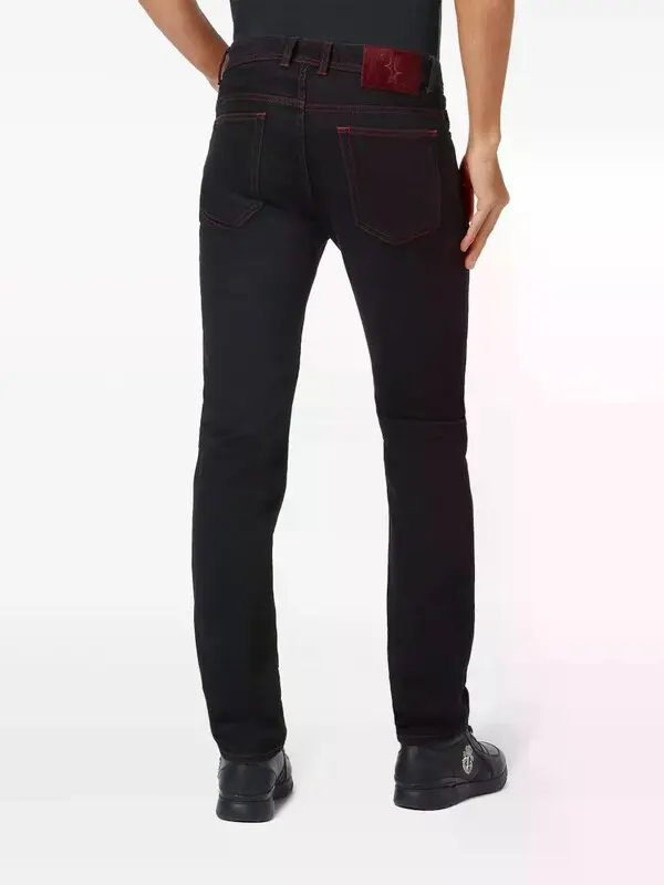 BILLIONAIRE Slim-cut Jeans With Contrast Stitching