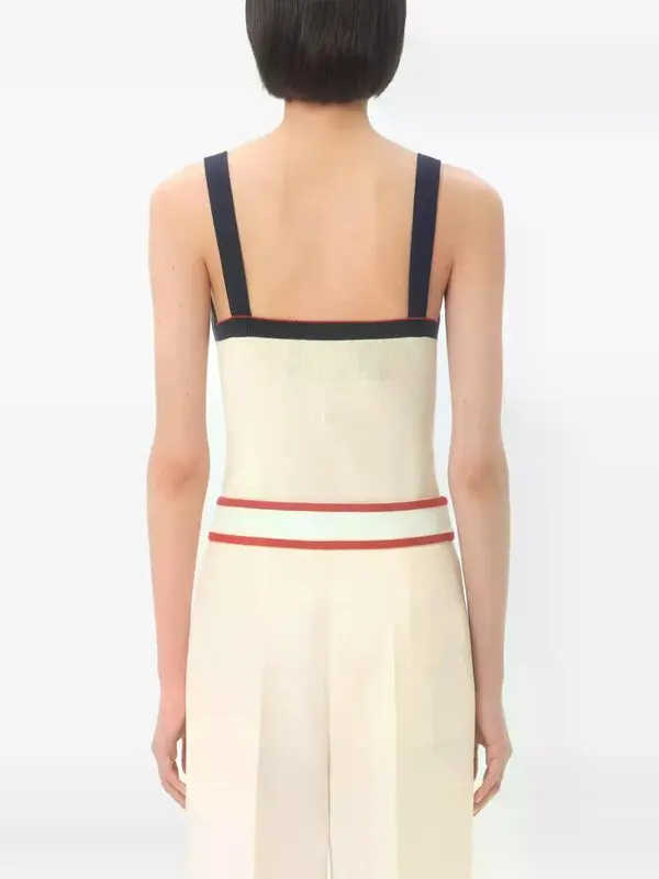 Valentino Garavani Wool Knit Top With Chez Embroidery