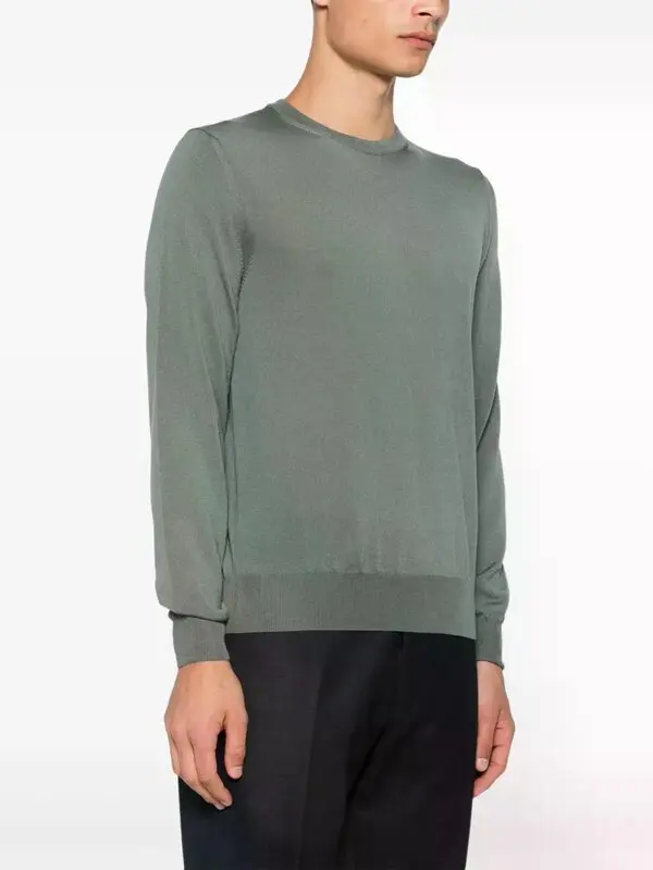 Canali Merino Wool Crew Neck Sweater