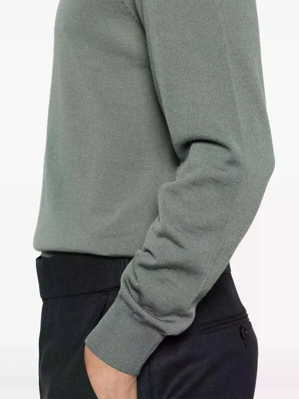Canali Merino Wool Crew Neck Sweater