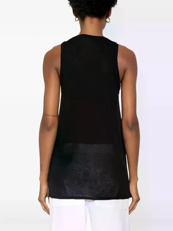 TOTEME Knitted Tank Top - Black