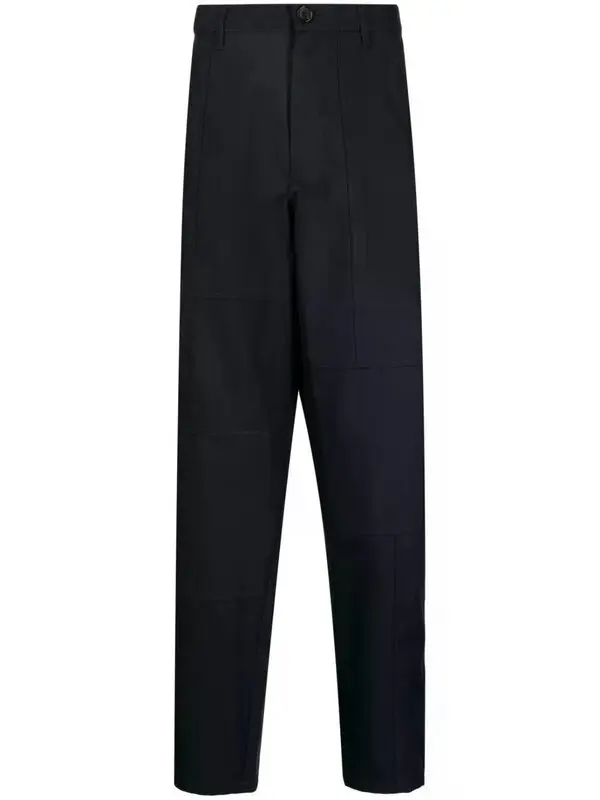 Comme Des Garçons Panelled Tailored Trousers - Blue