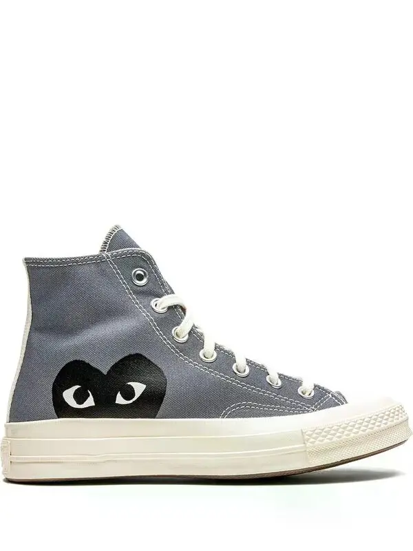CONVERSE Comme Des Garçons Play Chuck 70 Hi Steel Sneakers