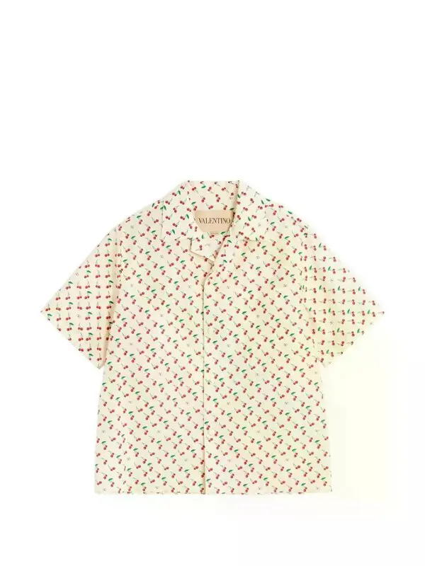 Valentino Garavani Cherryfic-print Bowling Shirt