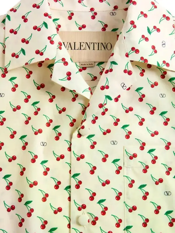 Valentino Garavani Cherryfic-print Bowling Shirt