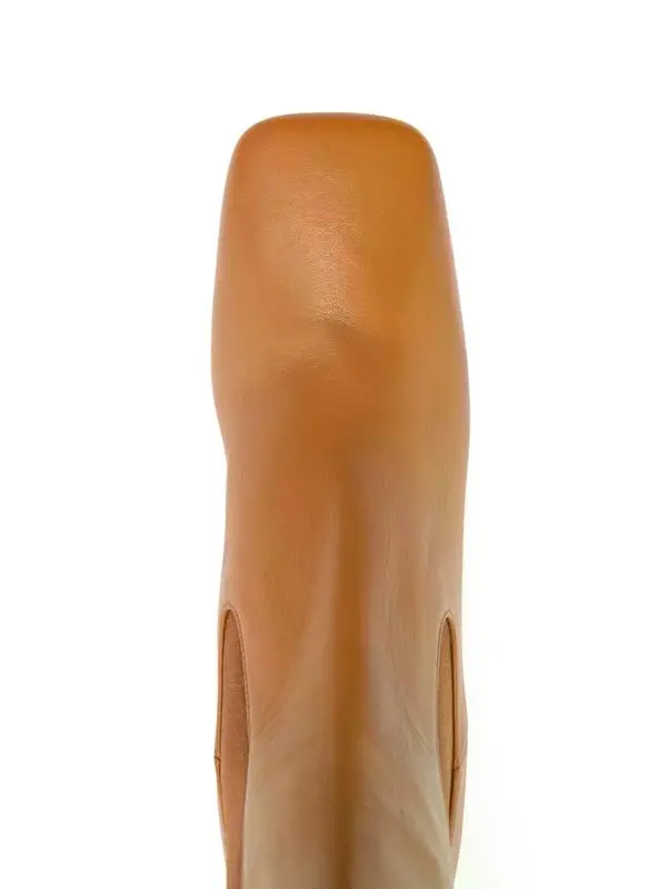 JW Anderson 65mm Chain Heel Boots - Brown