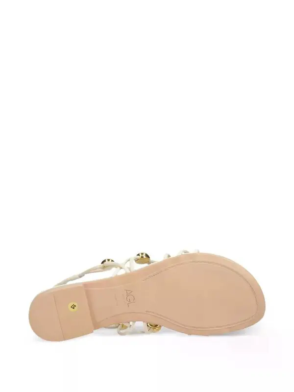 Agl Strappy Flat Sandals With Elasticated Slingback