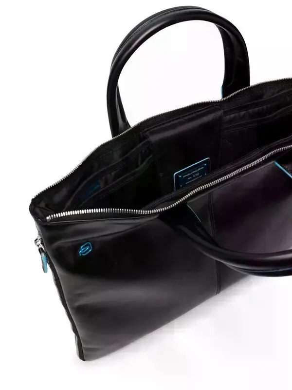 PIQUADRO Square Slim Computer Bag In Leather