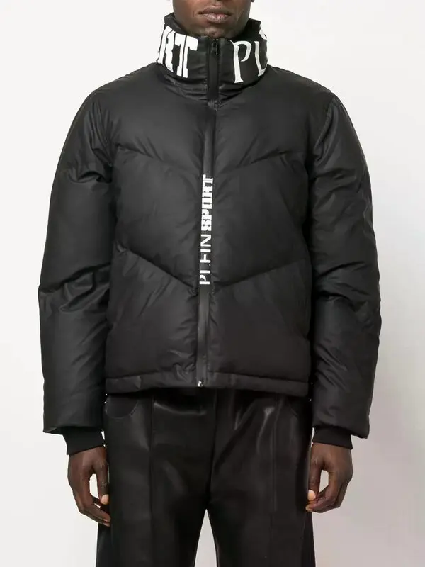 PLEIN SPORT Logo-print Puffer Jacket