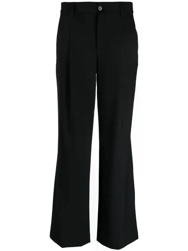 Closed Flared Trousers - Black