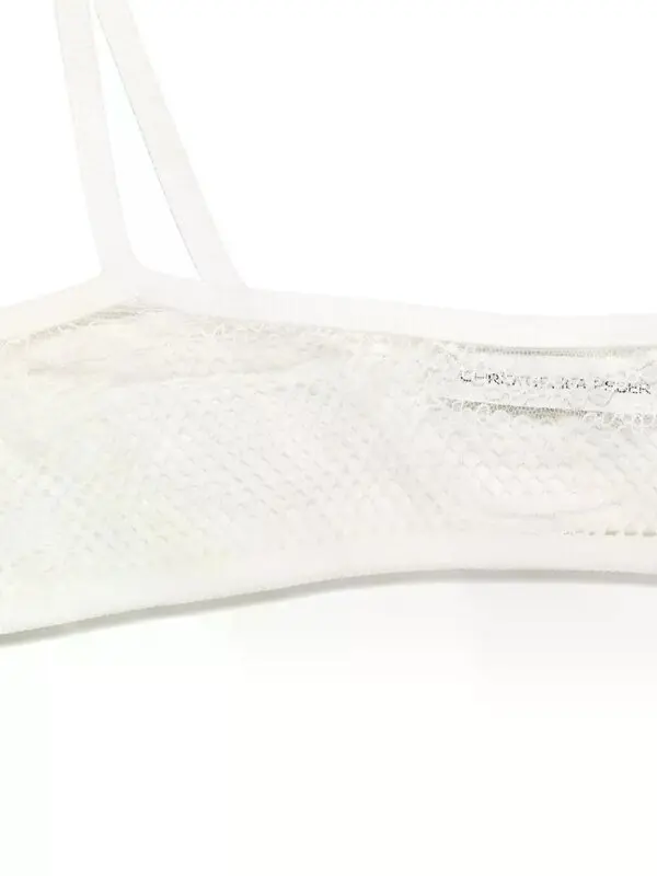 Christopher Esber Lace Bralette - White