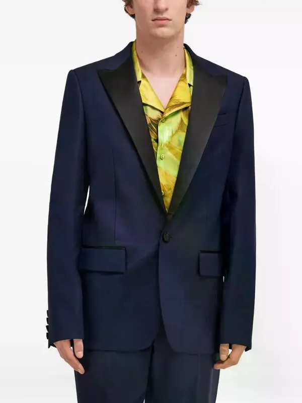 Roberto Cavalli Satin-trim Blazer