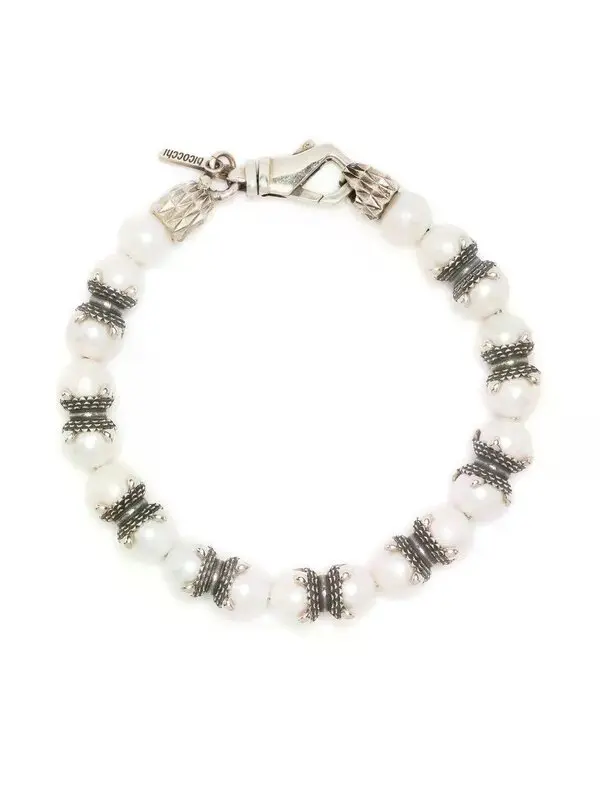 Emanuele Bicocchi Large Freshwater Pearl Bracelet - White