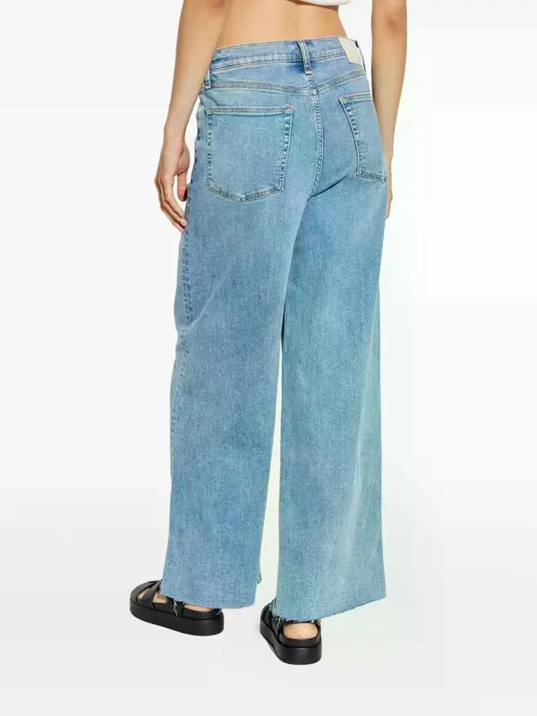 Rag & Bone Logo-patch Wide-leg Jeans