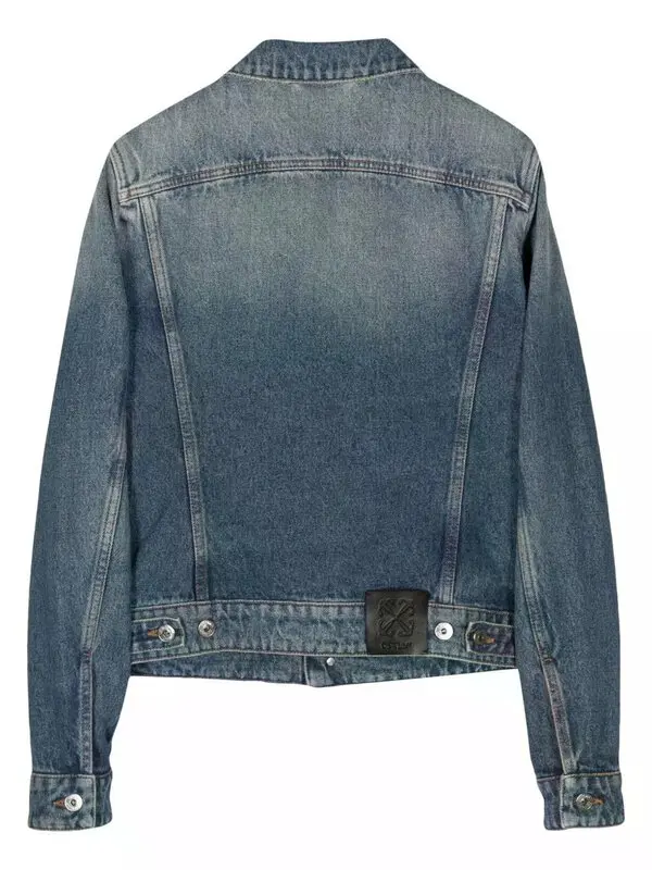 Off-White Distressed Denim Jacket