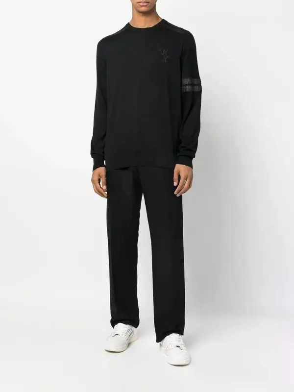 BILLIONAIRE Snakeskin Effect Fine Knit Jumper