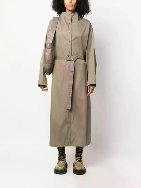 LEMAIRE Belted Cotton High Neck Dress