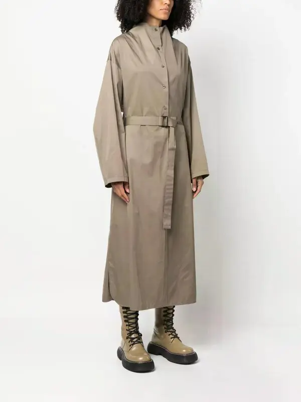 LEMAIRE Belted Cotton High Neck Dress
