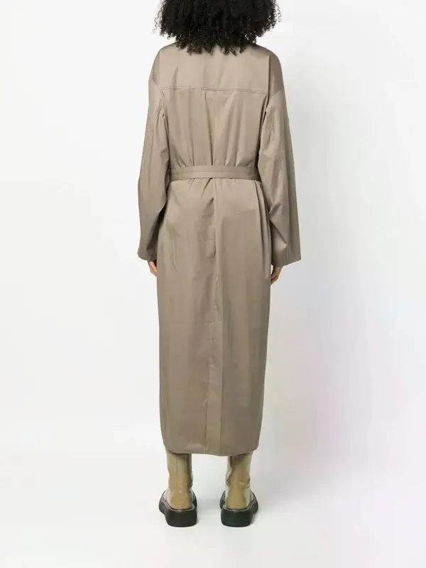 LEMAIRE Belted Cotton High Neck Dress